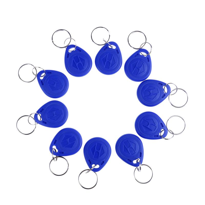 10Pcs TK4100 keychains 125KHZ RFID proximity id card token tags ...