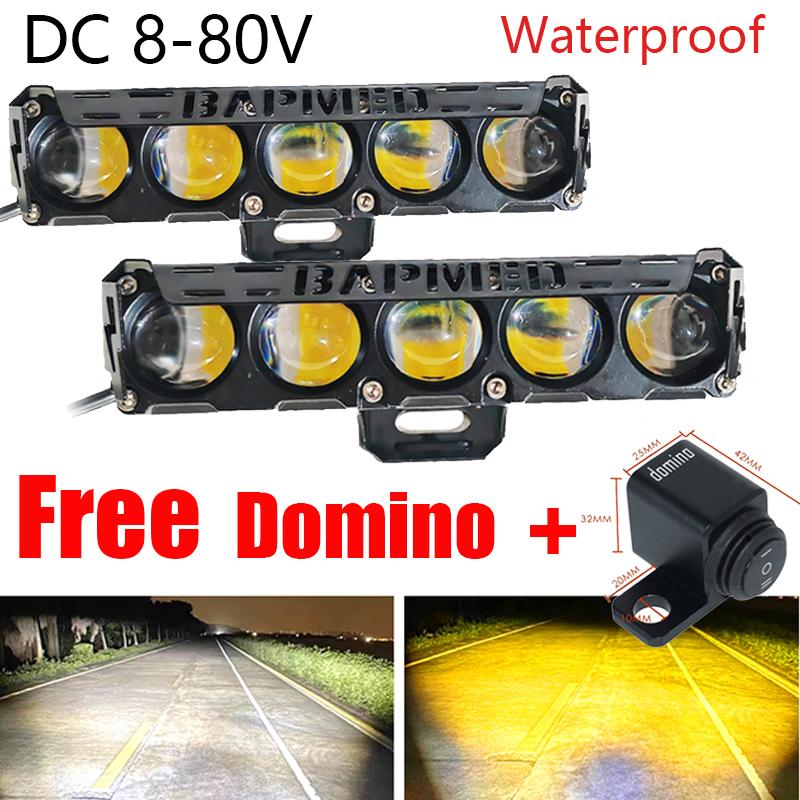 2PCS 100W Super Bright Mini Driving Light Set Led Light Motorcycle ...