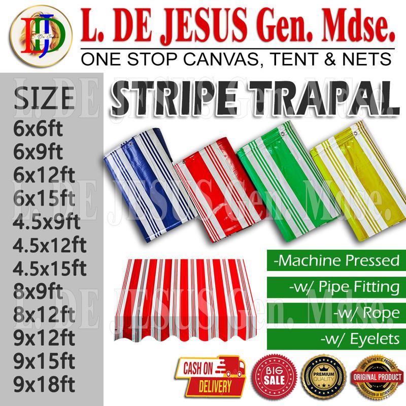 LDJ STRIPE NYLON LONA TRAPAL TARAPAL TOLDA AWNING CANOPY ROL - TikTok ...