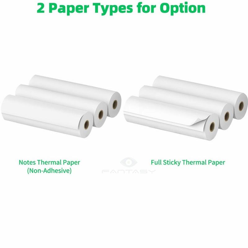 PeriPage 107 x 30mm Printable Sticker Roll BPA-Free Self-Adhesive ...