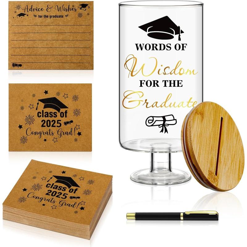 52 count Graduation Glass Jar Advice for the Graduate 2025 Memory Jar ...