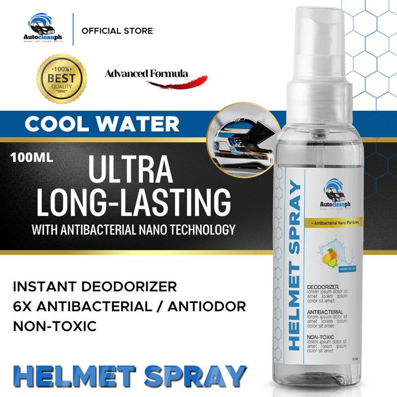[ 6X ANTIBACTERIAL ODOR ELIMINATOR HELMET SPRAY ] Autoclean Helmet ...