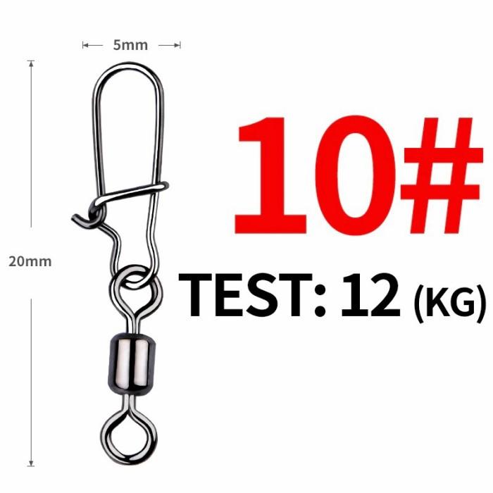 Swivel Galatama Rolling Snap Peniti Pancing Kili Kili Meredith Alat ...