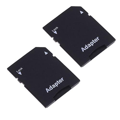 2 Pcs Micro SD TransFlash TF Card to SD SDHC Memory Card Adapter ...