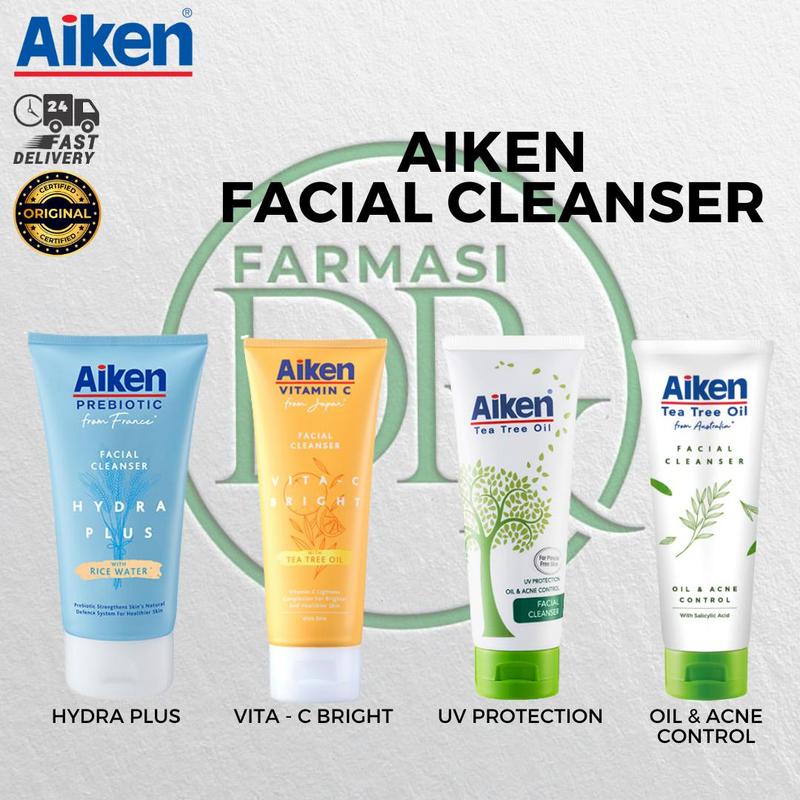 Aiken Tea Tree Oil Facial Cleansing,Aiken Vitamin C face Cleanser ...