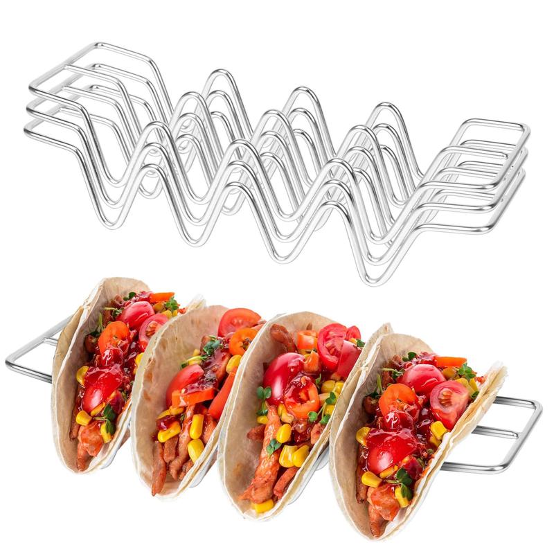 Stainless Steel Taco Holder, 3 Counts Taco Shell Holder Stand, - TikTok ...