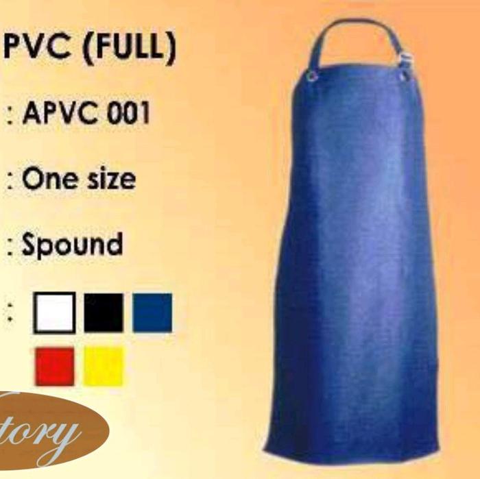Jual apron bahan pvc / cuci piring model full dada - hitam - Kota ...