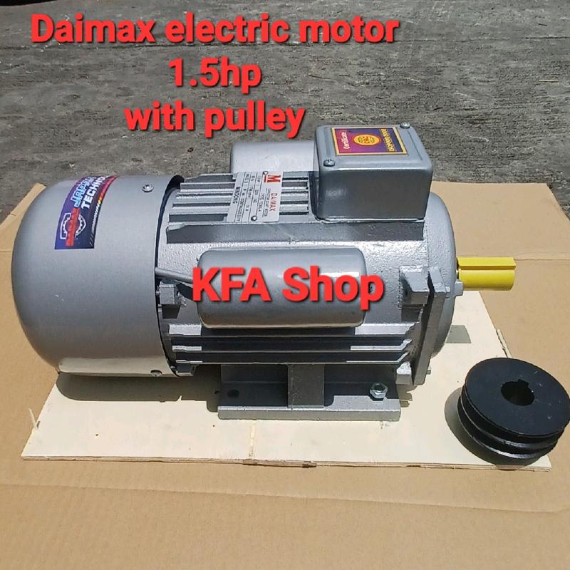 KFA Shop Shinmax/ Daimax electric motor 1.5hp with pulley. - TikTok ...