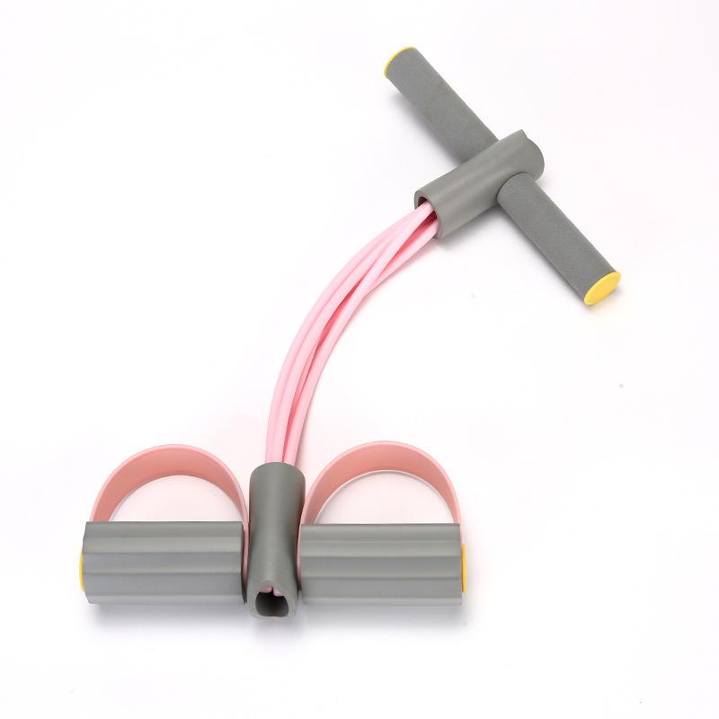 1pcs Resistance Bands 4-Tube Yoga Pedal Puller Band Elastic Pull ...
