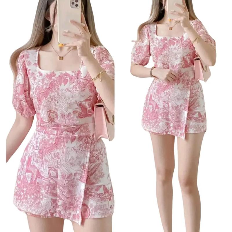 LALA FASHIONED N PRINTED PUFF TERNO SKIRT COORDS(FULL LENGTH - TikTok ...