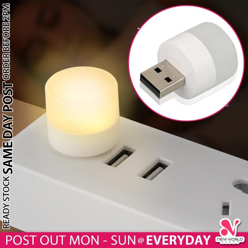 Lampu LED Mini USB, Bentuk Bulat Mudah Alih, Lembut dan Perlindungan ...