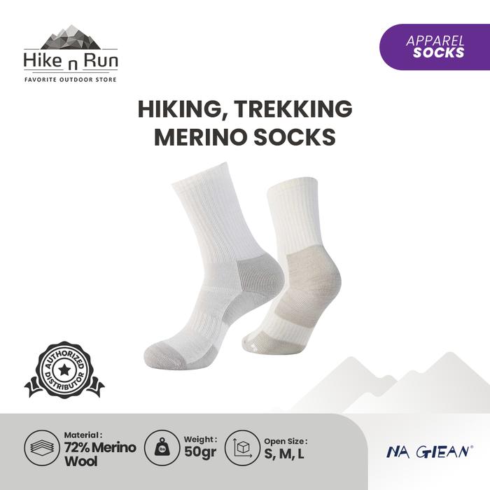 Promo Kaos Kaki Hiking Na Giean NGMM0001 NGCM0001 Trekking Merino Socks ...