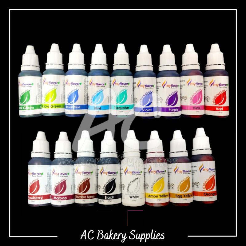 [HALAL] MyFlavor Oil Soluble Coloring / Colouring 0.88oz Pewarna ...