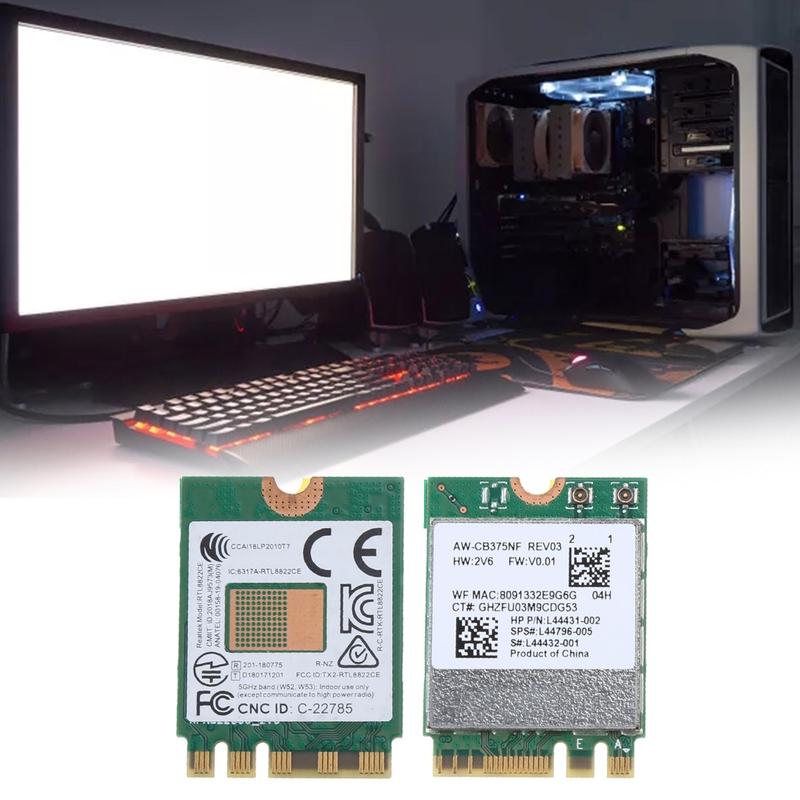 Half Mini PCI-E Network Card 2.4/5G 1200M WLAN WIFI Card RTL8822CE ...