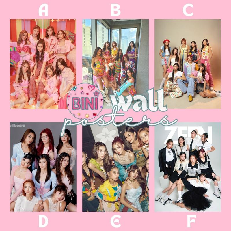 BINI WALL POSTERS | BINI FANMADE POSTERS (MESSAGE US THE LETTER ...