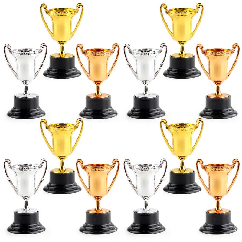 [SR] 10Pcs Mini Trophies Plastic Trophy Award Eye-catching Mini ...
