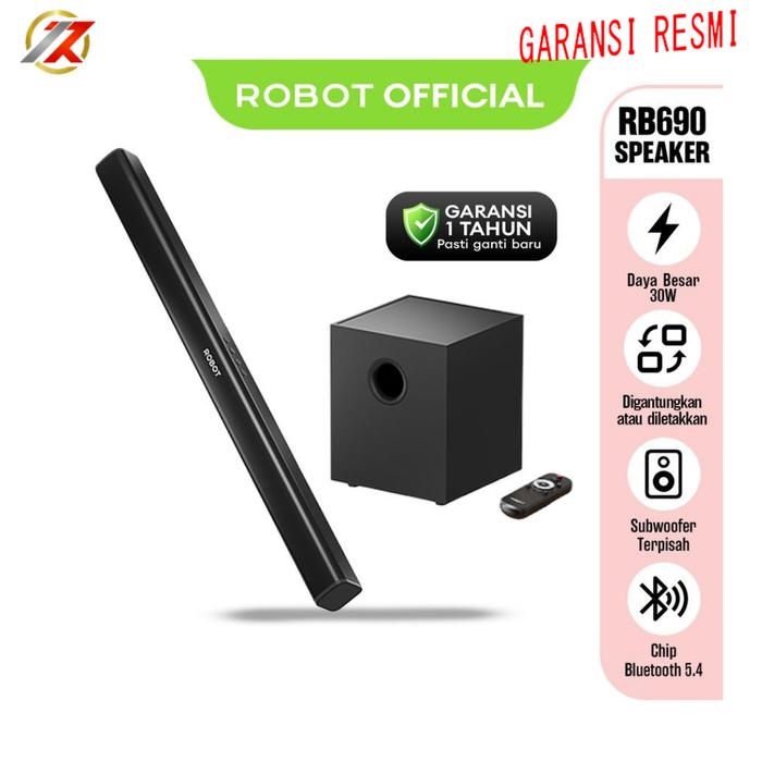 Jual ROBOT RB690 Soundbar Speaker TV Subwoofer Home Theater 30W ...