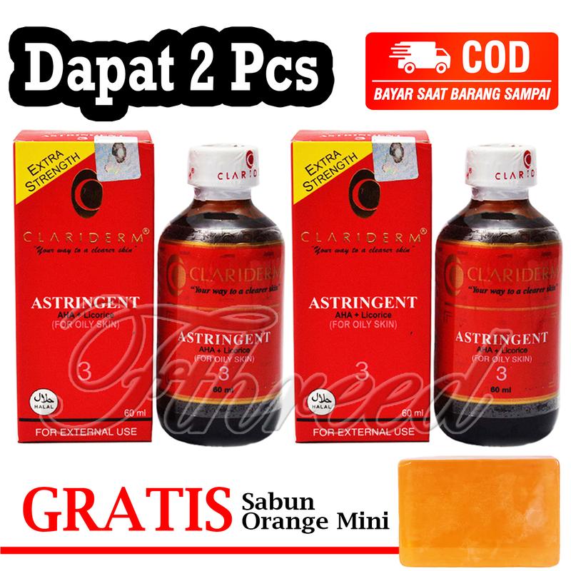 [ GRATIS SABUN MINI ] 2 Pcs Toner Clariderm Astringent No 3 - Shop ...