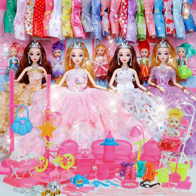 Set Anak Patung Barbie Berdandan, Kotak Hadiah, Gadis Puteri - TikTok ...