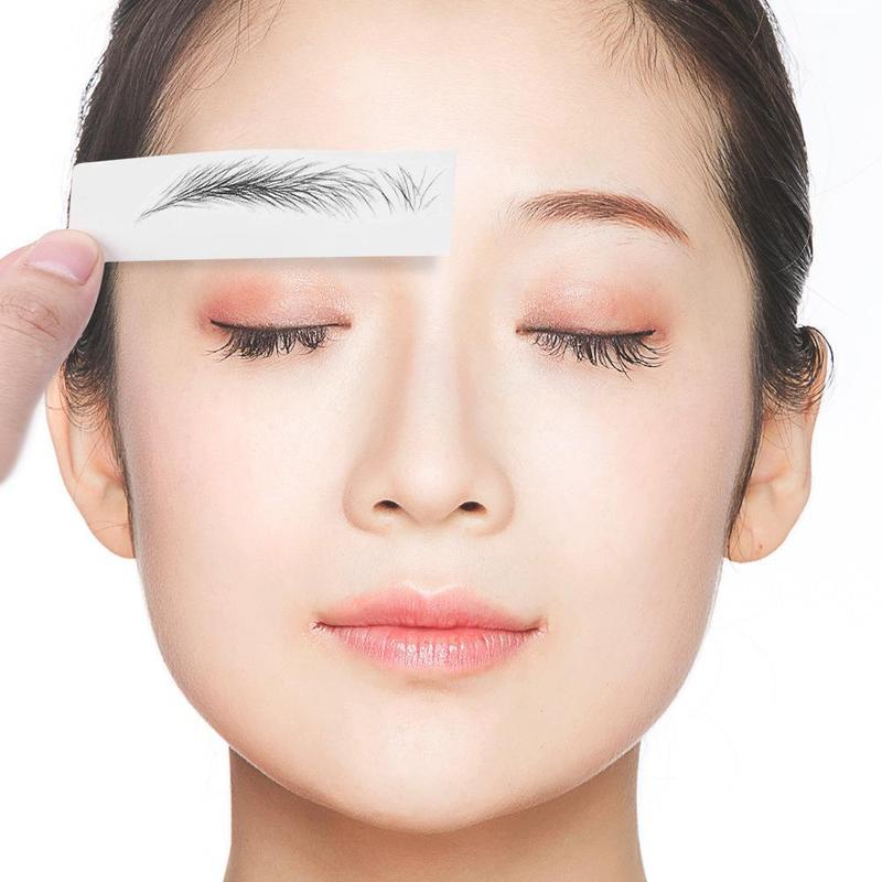 Men's lazy 6d eyebrow stickers waterproof 3D ecological imitation ...
