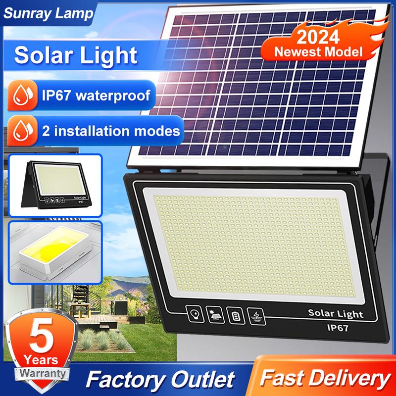 Solar flood light 1000W outdoor waterproof IP67 solar lights - TikTok ...