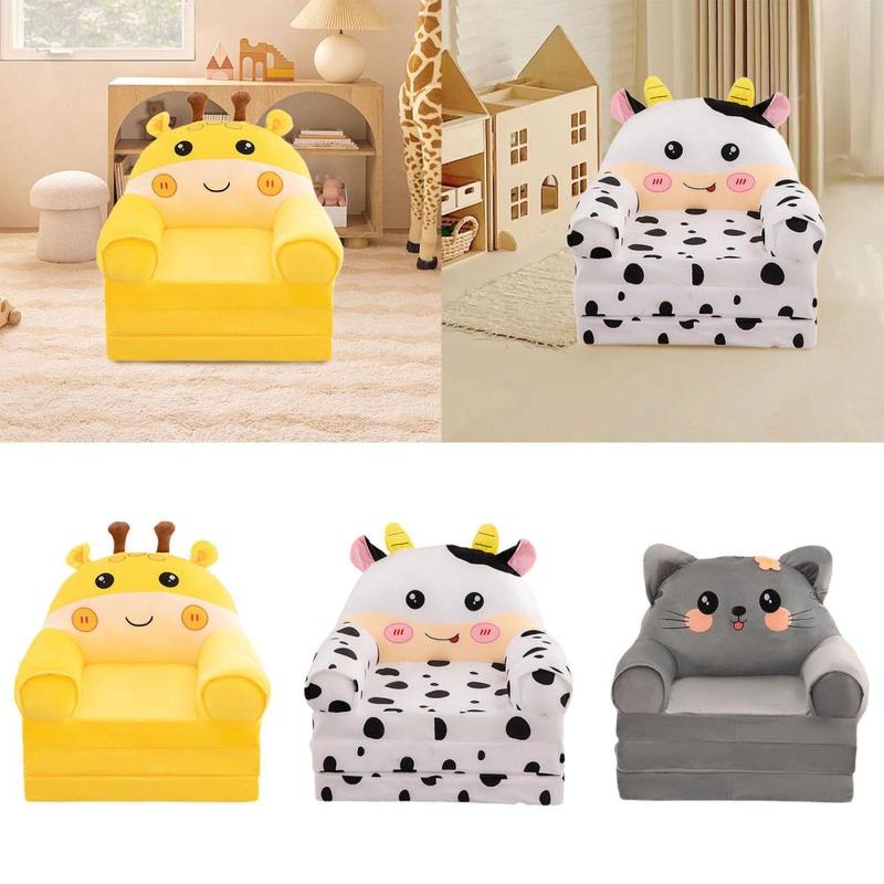 Kids Foldable Sofa Soft Folding Chair Bed Cartoon Cute Small - TikTok ...
