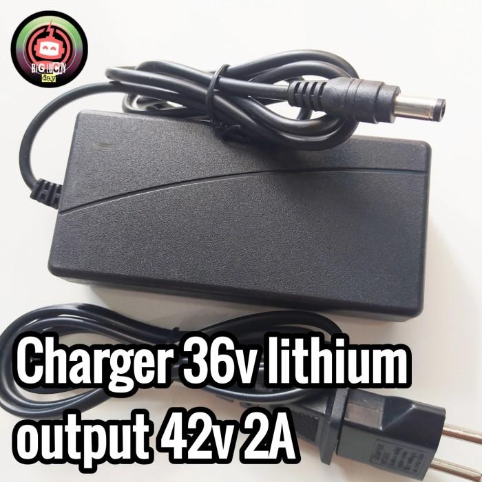 charger 36v lithium output 42v 2A scooter listrik cas casan sparepart - Shop | Tokopedia