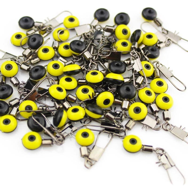 50Pcs 3 Size Stainless Fishing Line Slide Fishing Bead Hook Shank ...