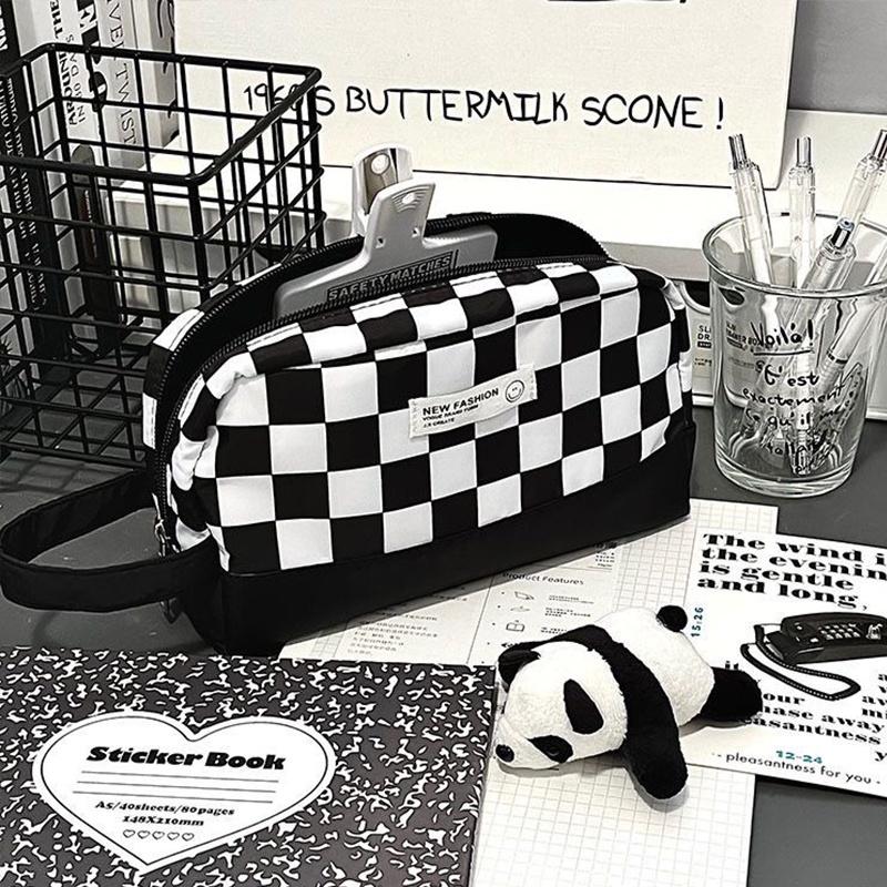 Beg Pensel, Kapasiti Besar, Reka Bentuk Kreatif, Grid Papan dam ...