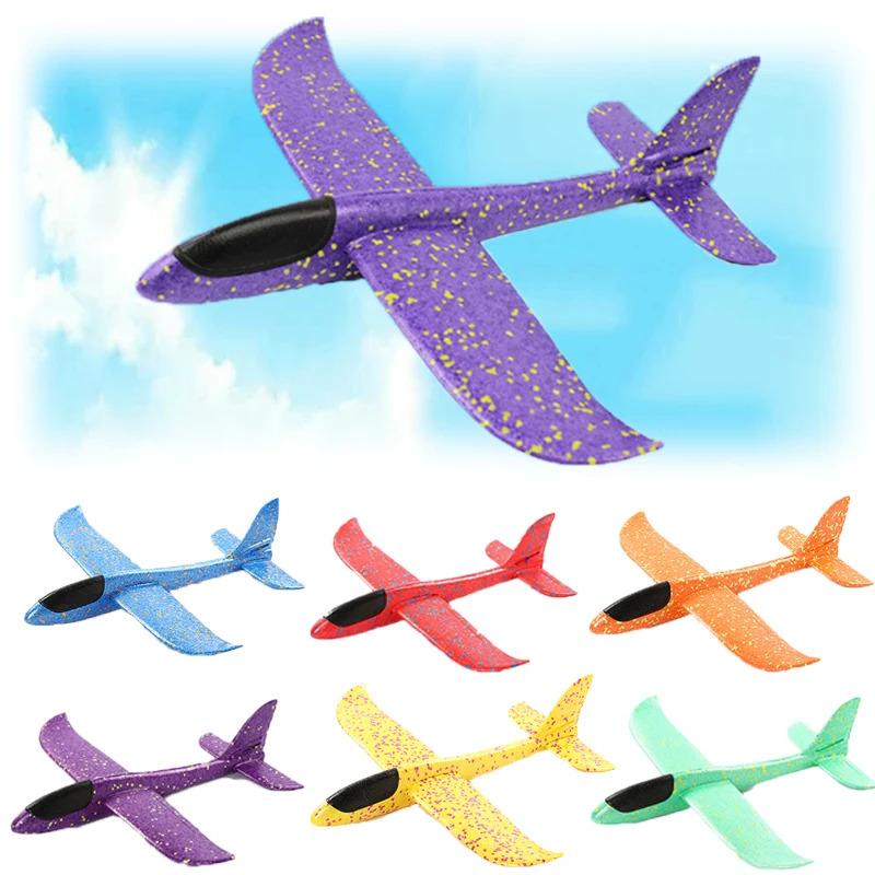 48cm Large Eva Bubble Plane Toy Hand Throwing Flight Glider Aircraft ...