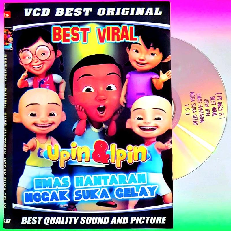 KASET VCD VIDEO LAGU ANAK ANAK KARTUN UPIN IPIN - Shop | Tokopedia