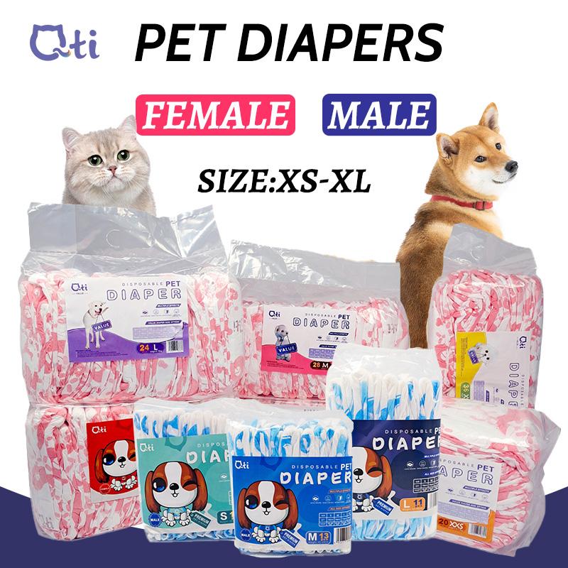 Qti 72PCS Pet Dog Diaper Dog Male and Female Diapers - TikTok Shop ...
