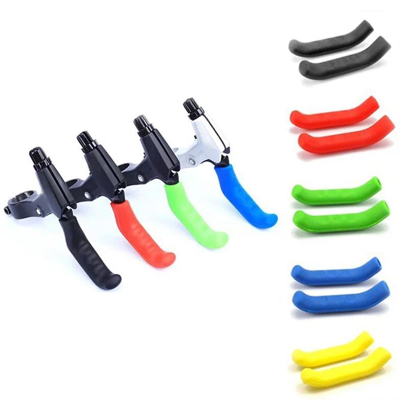 2PCS Silicone Bicycle Lever Grips Protector Anti-Skid Bike Brake ...