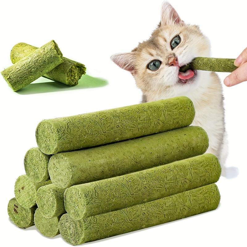 100g Cat Grass Teething Stick For Cat, Natural Dried Treats Snacks Cats ...