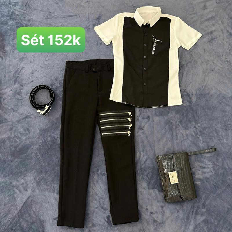 Bộ sét quần âu Dsqua 4 khóa đùi + áo sơ mi nam chất cootton mặc - TikTok Shop Vietnam