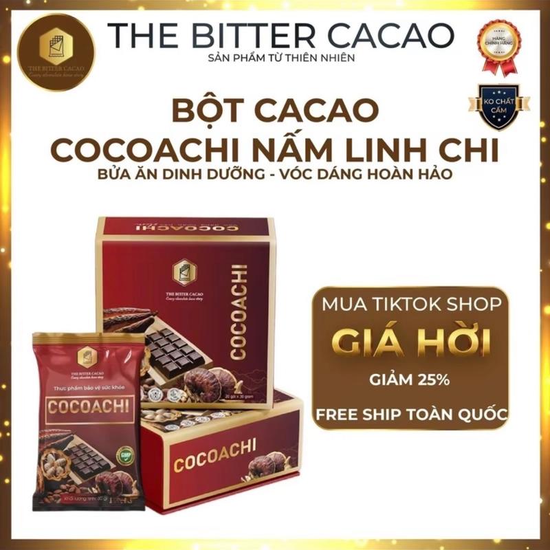 Bột Cacao COCOACHI Nấm Linh Chi (1 hộp 20 gói) - TikTok Shop Vietnam