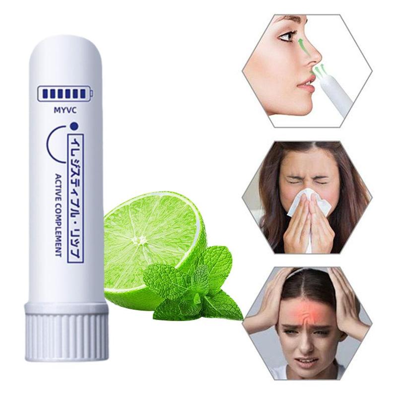 【TERSEDIA & COD】1/2/3 Pcs Mint Lemon Aromaterapi Inhaler Hidung Hidung ...