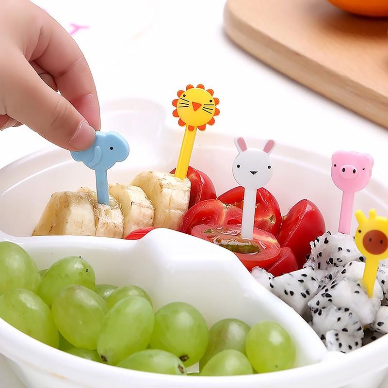 5 Pcs Garpu Mini Tusuk Bento Bekal Anak Sekolah Tusuk Bento Makan ...