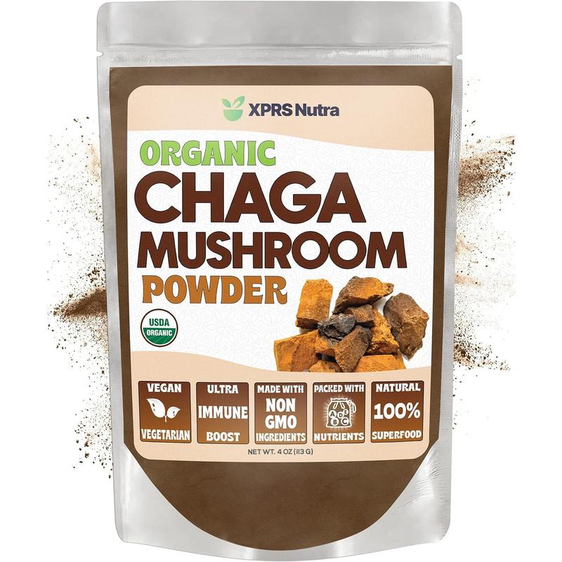 Organic Chaga Mushroom Powder - Premium USDA Organic Chaga Mushrooms ...