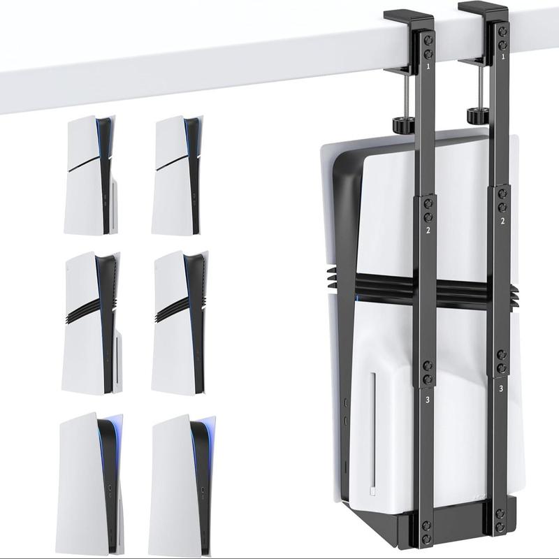 No-drill Vertical Mount Under Desk for PS5, Desk Mount for PS5 - TikTok ...