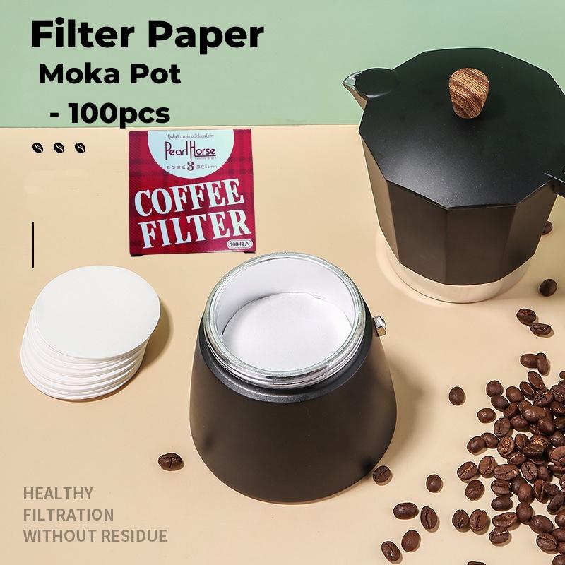 Ready Stock - Moka Pot Coffee Filter Papers Paper 56mm / 60m - TikTok ...