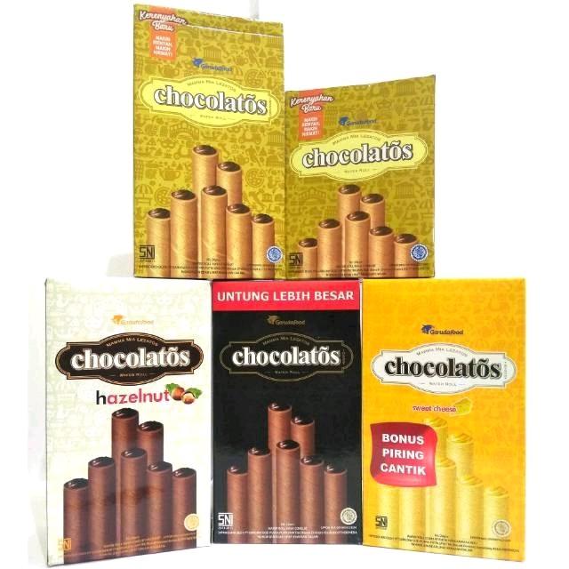 CHOCOLATOS WAFER ROLL 1 PACK ISI 20 PCS X 16 GRAM Choco Cokelat - Shop ...