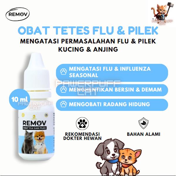 PPC Remov OBAT FLU PILEK 10ML Kucing Anjing Demam Tinggi Ampuh Pilek ...