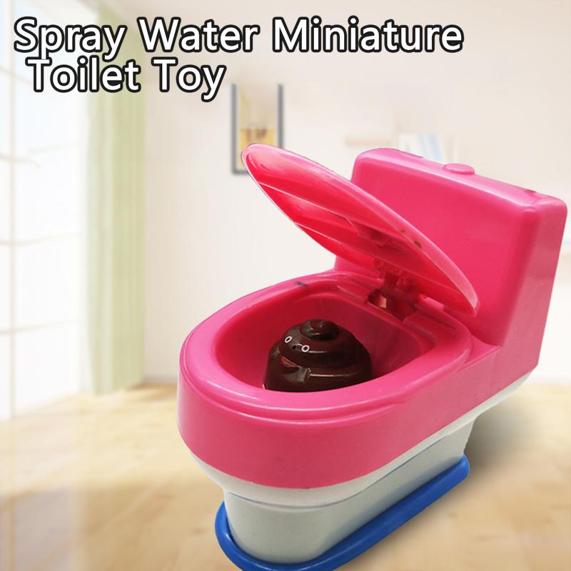 Miniature Toilet Toy Creative Novelty Mini Safe Interactive Relieve ...