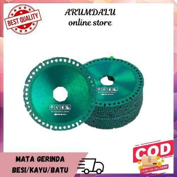MATA GERINDA HIJAU GERIGI BESI/KAYU/BATU CUTTING DISC DIAMOND SAW BLADE ...