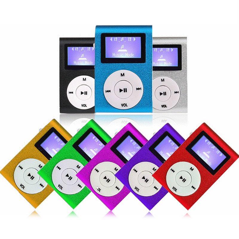 Mini MP3 Player LCD Screen Support TF Card Mini Clip Running Relaxing ...