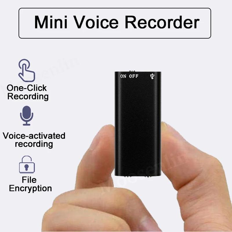 Perakam Suara Mini Ultra Nipis, 8GB, Digit Profesional, Dictaphone ...