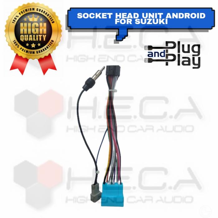 Jual Socket PNP SUZUKI + Antena Radio Head Unit Android Plug And Play ...