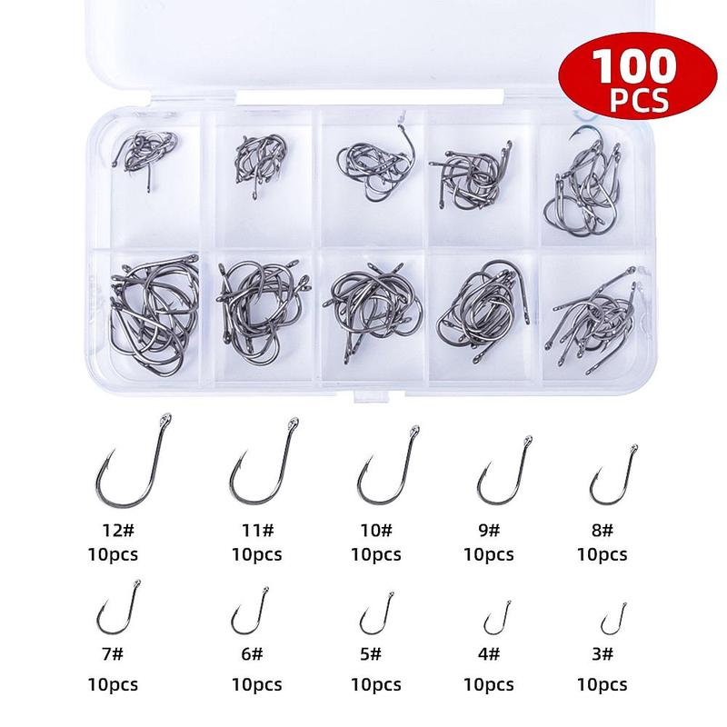 Fishing Hook Set, Fishing Hook with Storage Box, Professional Fishing ...