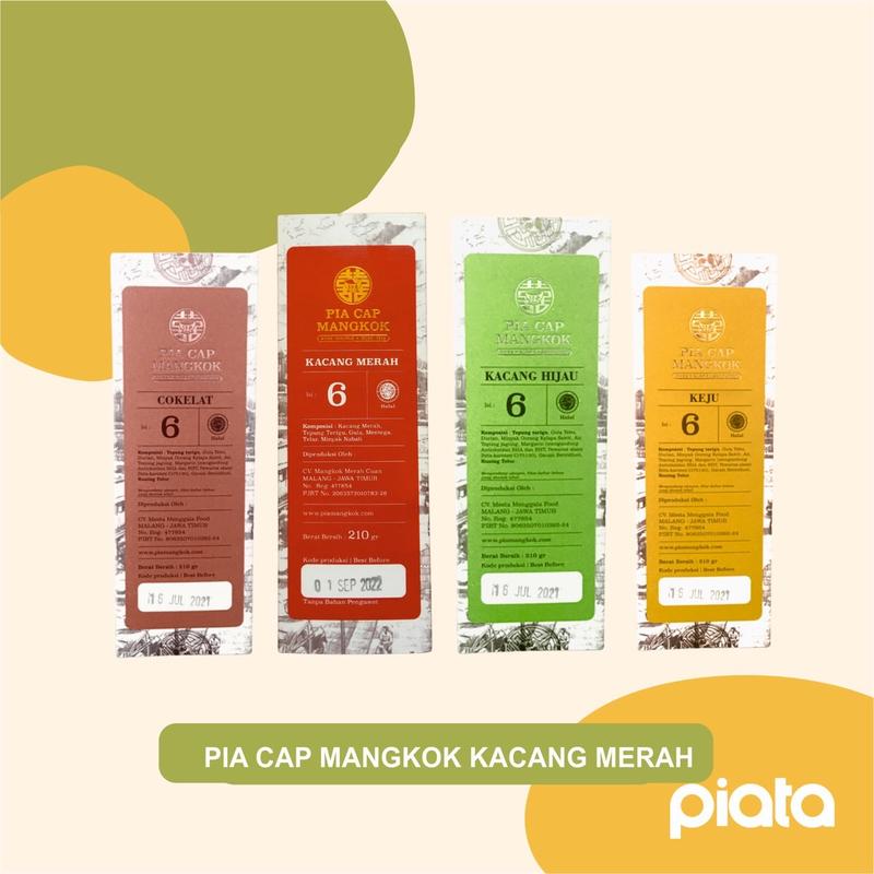 PIA CAP MANGKOK isi 6 Khas Malang Fresh From Oven Official Store - Shop ...